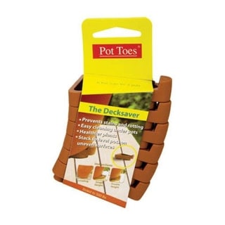 Plant Stand PT-06TCCS Pot Toes Planter Risers 6/Pack, Terra Cotta ...