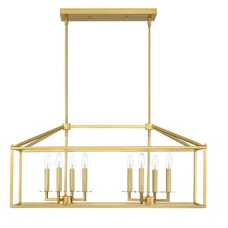 8-Light Kitchen Island Rectangle Pendant Light - Bed Bath & Beyond ...