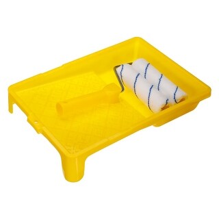 4Pcs Paint Roller Kit, 6Inch 43mm Dia Acrylic Rollers, Paint Tray ...