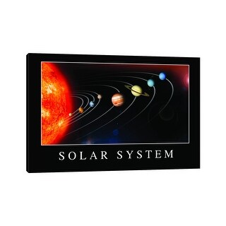 iCanvas "Solar System Poster" by Stocktrek Images Canvas Print - Bed ...