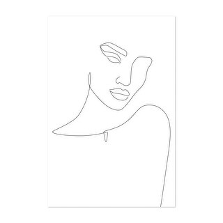 Flirty Look Line Drawings Dorm Art Fashion Feminine Art Print/Poster ...