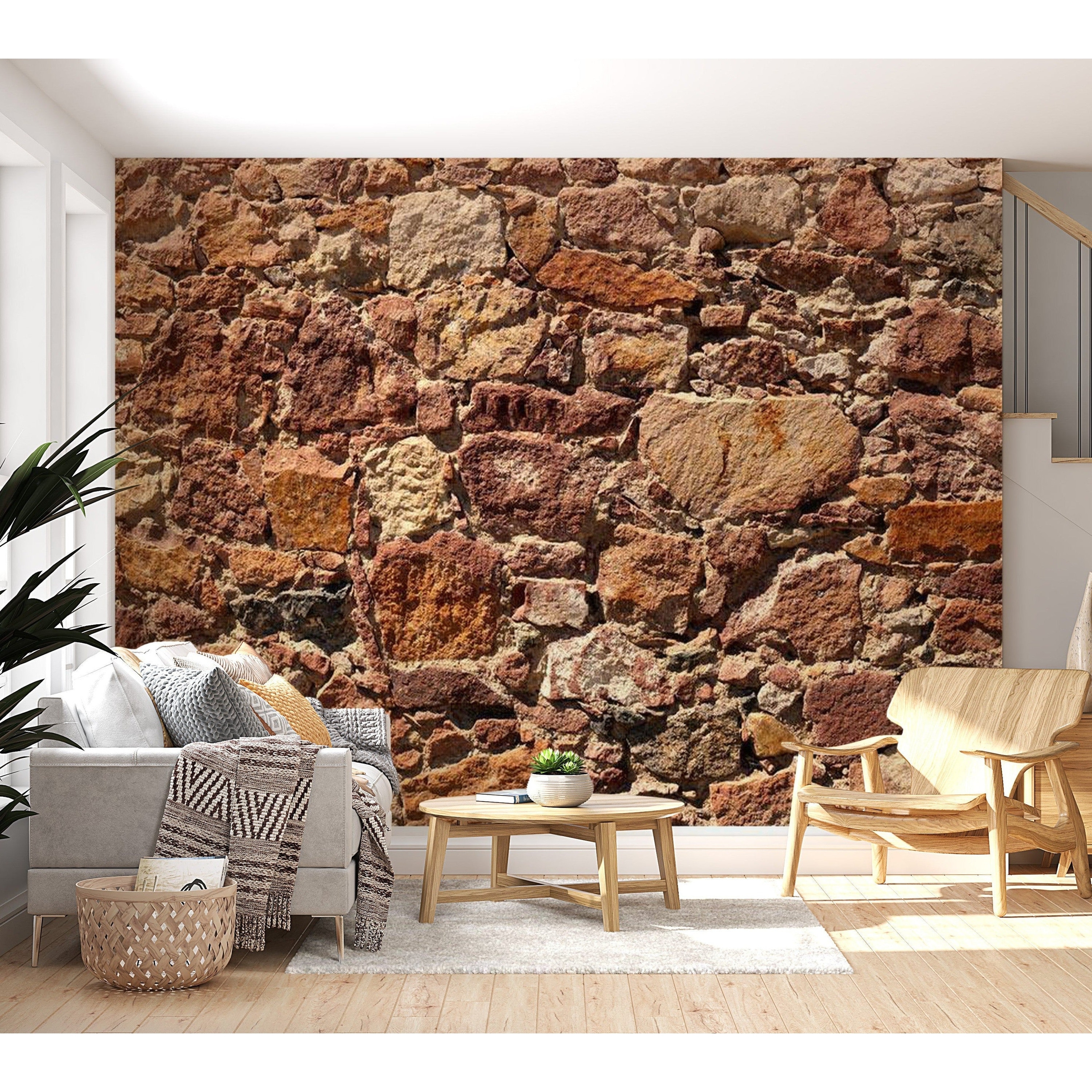 rustic stone wallpaper