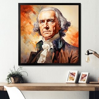 Designart "Vintage Portrait Of Thomas Jefferson I" President/Political ...