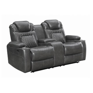 Kalavrezou Power^2 Loveseat with Two Cup Holders - Bed Bath & Beyond ...