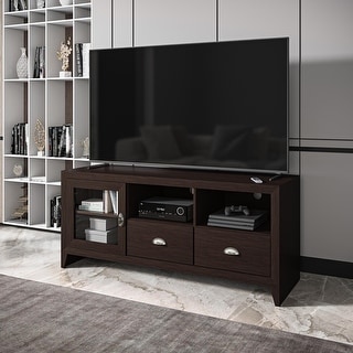 Modern high-end TV Stand with Storage for TVs Up To 60", Wenge Suitable ...