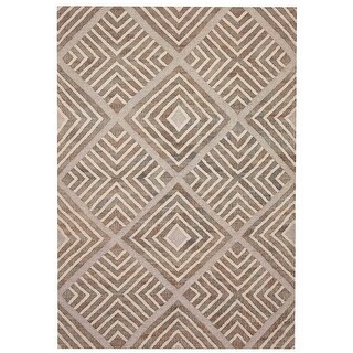 ECARPETGALLERY Flat-Weave Palas Denizli Dark Brown Jute Kilim - 5'4 x 7 ...