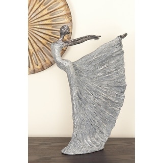 Gray Polystone Dancer Decorative Sculpture - Bed Bath & Beyond - 21181151