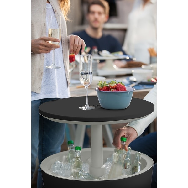Keter Cool Bar Indoor Outdoor Patio Beverage Cooler and Bar Pop Up Side Table On Sale Bed Bath Beyond 21161687