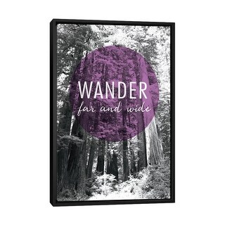 iCanvas "Wander Far and Wide" by Laura Marshall Framed - Bed Bath ...