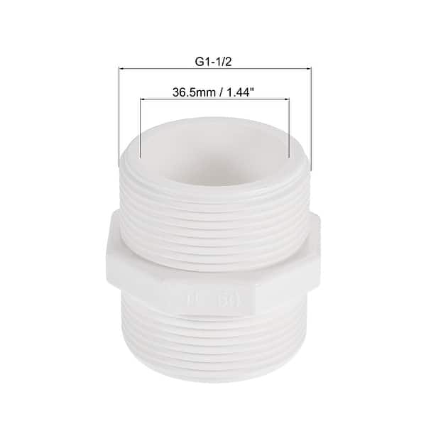 Pipe Fitting, Male Thread, Hex Nipple Tube Adaptor for Water Tanks PVC ...