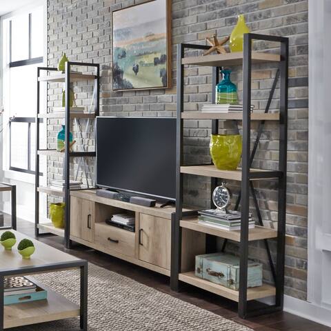 Sun Valley Sandstone Opt Entertainment Center w Piers - Overstock ...