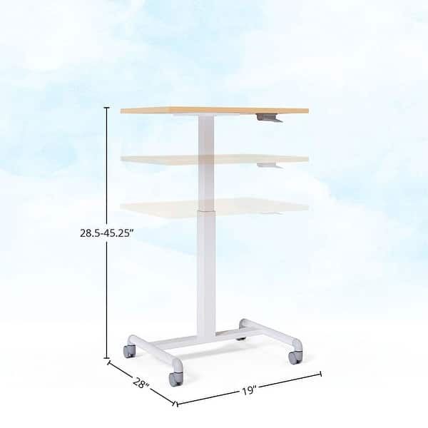 Eurotech Seating Mobile Height Adjustable Pneumatic Table - Bed Bath ...