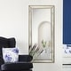 Champagne Bead Beveled Rectangular Wall Mirror - Clear - Bed Bath ...
