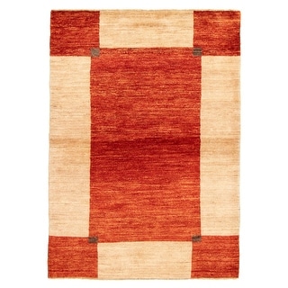 ECARPETGALLERY Hand-knotted Peshawar Ziegler Dark Copper Wool Rug - 4'5 ...