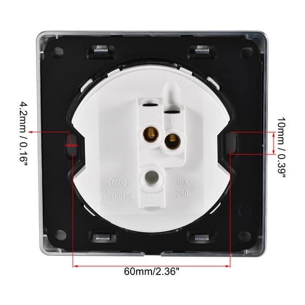 Doorbell Push Button Switch Black AC 250V 16A PC Panel Brushed Finishing - Bed Bath & Beyond ...