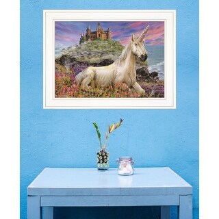 TrendyDecor4U Farmhouse "Royal Unicorn" Framed Print Wall Art by Ed ...