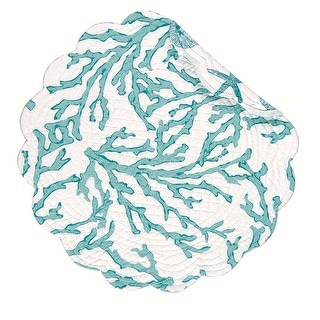 Cora Round Placemat Set of 4 - Green - Set of 4 - Bed Bath & Beyond ...