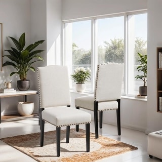 Stud Accents Dining Chair with Bronze Studs - Bed Bath & Beyond - 41197802