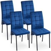 Velvet High Back Nordic Dining Chair Modern Fabric Chair Side Chair ...