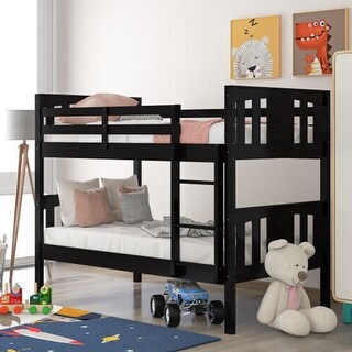 Wooden Bunk Bed Only Platform Bed Frames Bedroom Sets Brown - Bed Bath ...