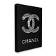 Stupell Black Gleaming Glam Symbol Canvas Wall Art Design by Martina ...
