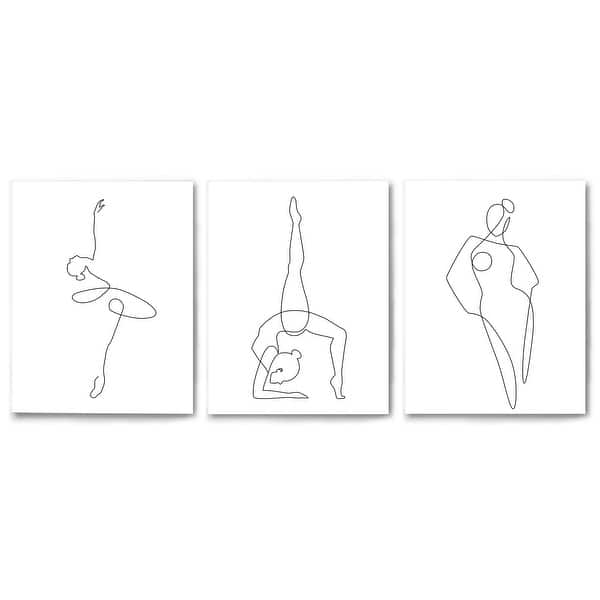 Canvas Triptych Abstract Movement by Explicit Design - 3 Piece Art Set ...