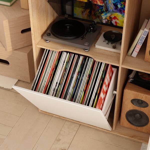 Versatile Record Player Storage Cabinet A Stylish Space for Your Vinyl ...