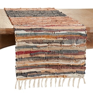 Striped Design Multicolor Chindi Table Runner - 16"x72" - Bed Bath ...