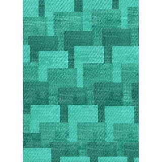 Ahgly Company Machine Washable Transitional Dark Turquoise Green Area ...