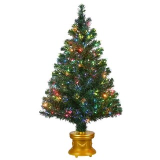48" Fiber Optic Ice Fireworks Tree with Multicolor LED Lights - 4ft ...