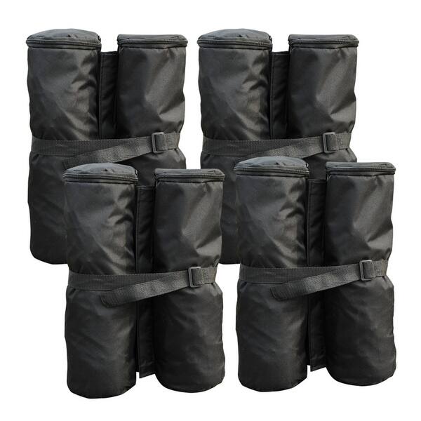 Black 4-Pack Heavy-Duty Sandbags for Pop-Up Tents Gazebos 33 lbs PA ...