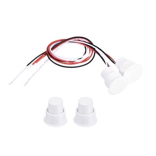 Magnetic Reed Switch, 2 Pack NO NC Door Sensor Window Contact Switch ...