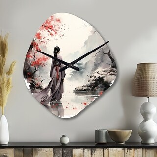 Designart - Japan Land Of The Samurai VI - Japan Large Wall Clock in ...