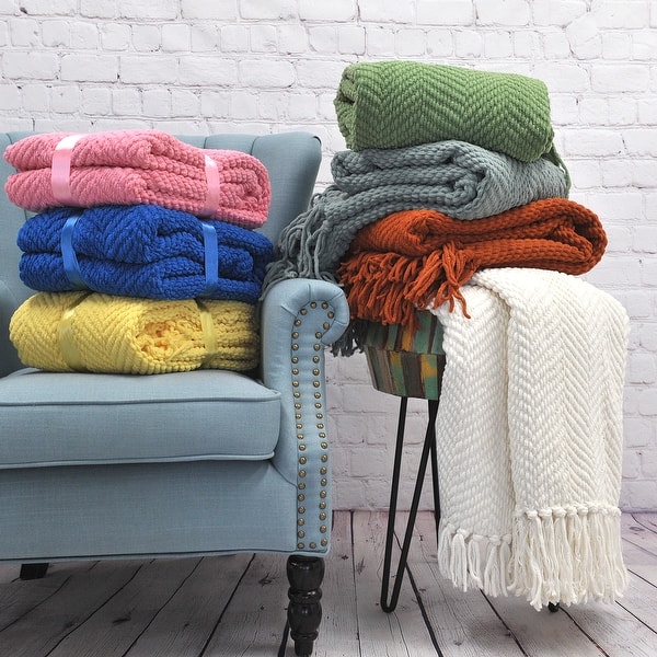 Knitted Tweed Couch Throw - Bed Bath & Beyond - 11453473