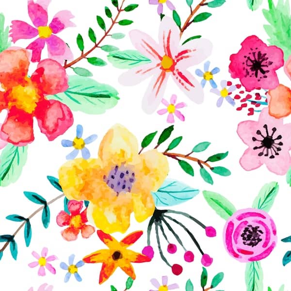 bright floral pattern