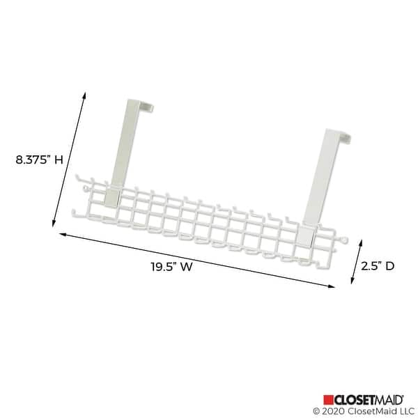 ClosetMaid White Wire Over-the-Door Tie & Belt Rack - Bed Bath & Beyond ...