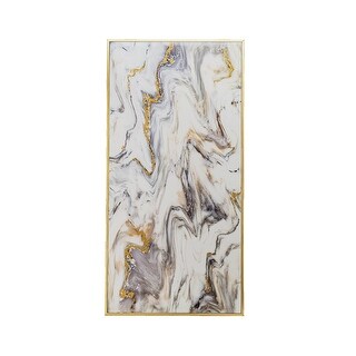 Marble Pattern Framed Wall Art - 23.5" x 47.25" - Bed Bath & Beyond ...