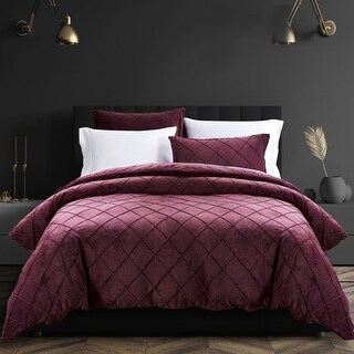 Treselle Merlot Duvet Cover Set - Bed Bath & Beyond - 39501890