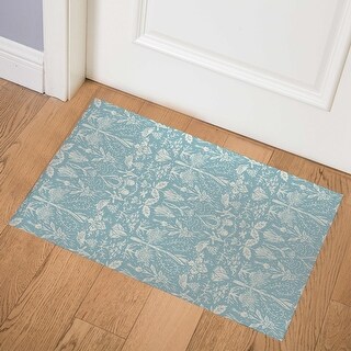 FLIGHT OF FANCY LIGHT BLUE Doormat By Becky Bailey - Bed Bath & Beyond ...