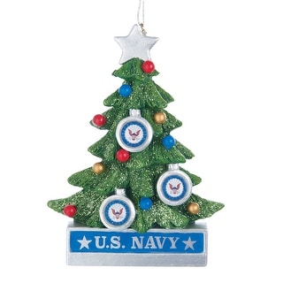 Military Branch Christmas Tree Ornament - 4.500 x 3.250 x 1.000 - Bed ...
