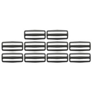 Tri-Glide Slide Buckles, Plastic Webbing Strap Fastener - Black - Bed ...