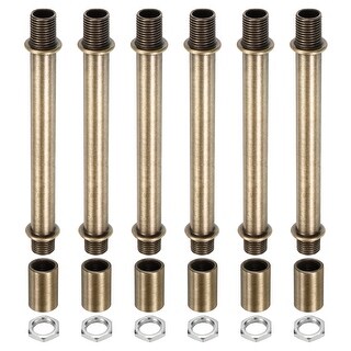 6set M10x1 Threaded Extension Rod Kit 100mm Coupling Nut Pipe Hex Nut ...