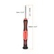 Precision Tri-point Screwdriver Y0.6 Head Swivel Lid Non-slip Handle ...
