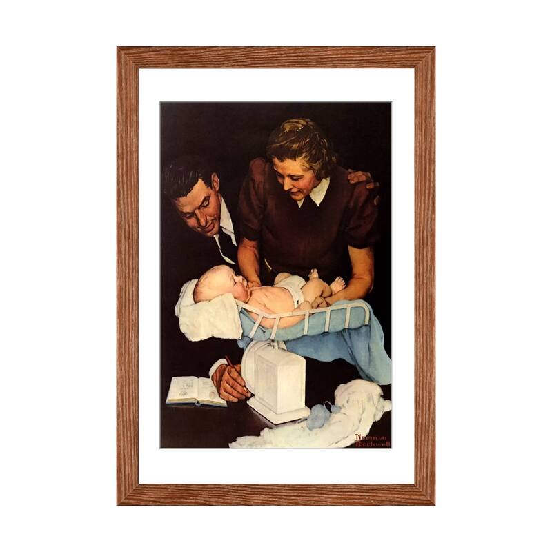 iCanvas "Weighing Baby" by Norman Rockwell - Overstock - 37600846