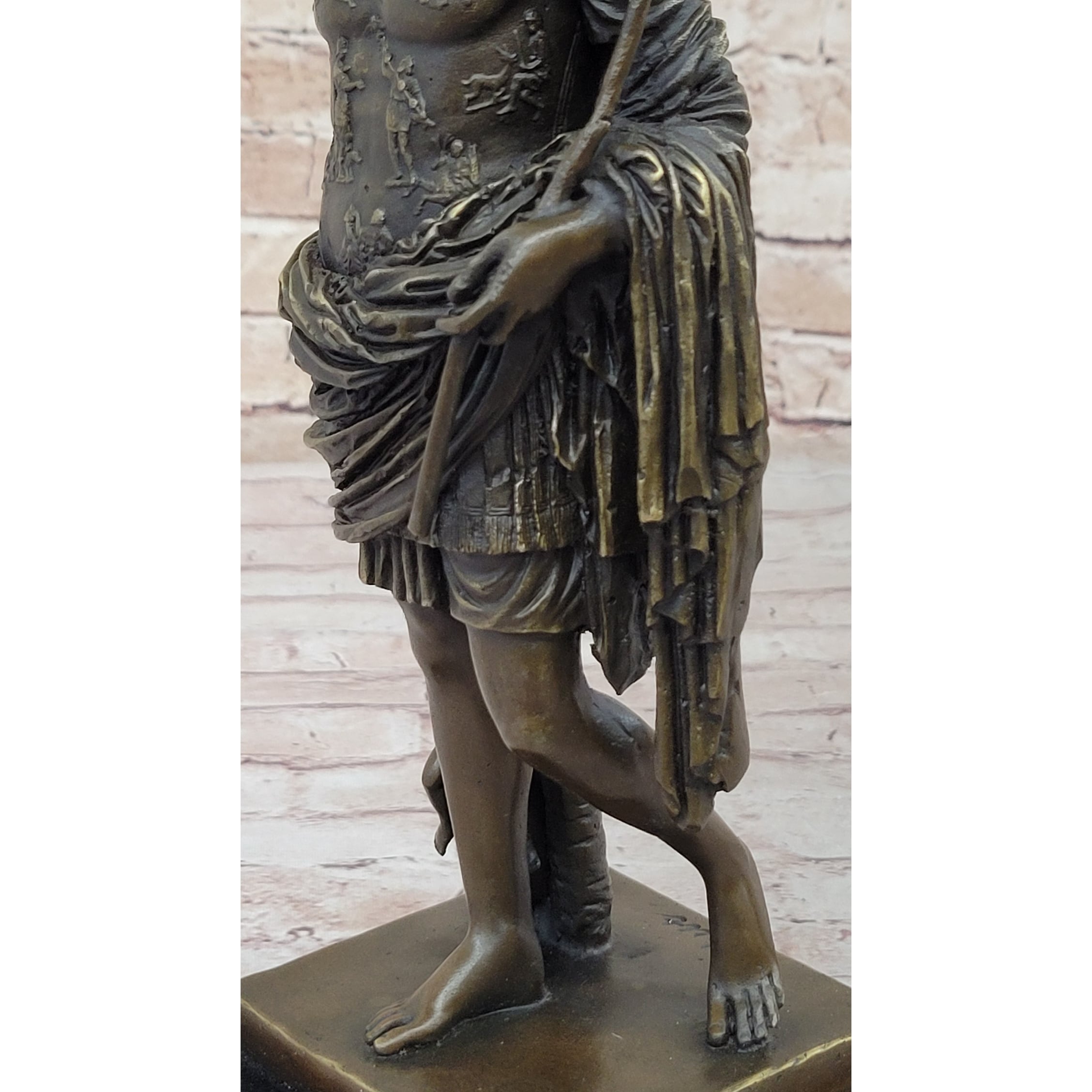 augustus caesar bronze statue