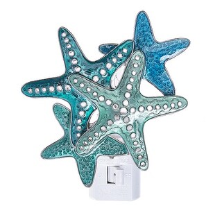 Shades of Blue Starfish Night Light Electric 7 Watt - Bed Bath & Beyond ...