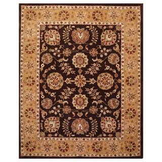 8x10 Hand Tufted 100% Wool Oriental Area Rug Chocolate, Tan Color - 8 ...
