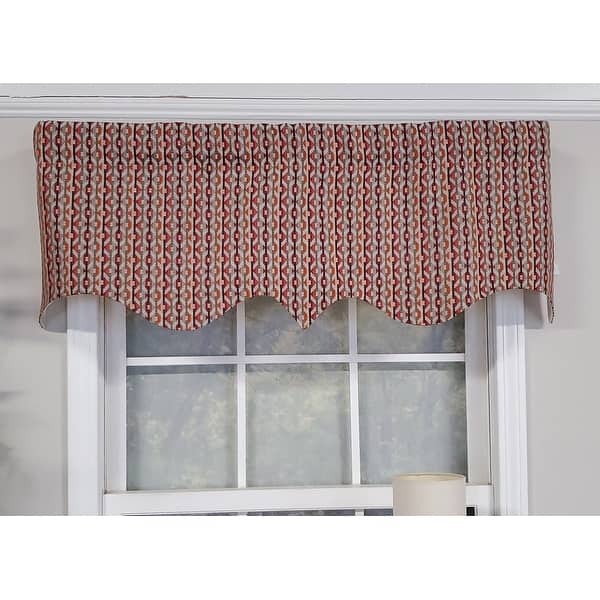 RLF Home Design Anorak Regal Window Valance Color Multi - Bed Bath ...