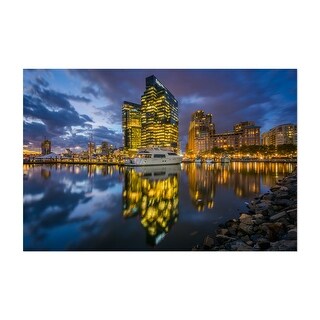 Baltimore Maryland Reflecting Harbor East Coastal Art Print/Poster ...