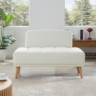 45-Inch Width Modern Linen Upholstered End of Bed Bench for Bedroom ...